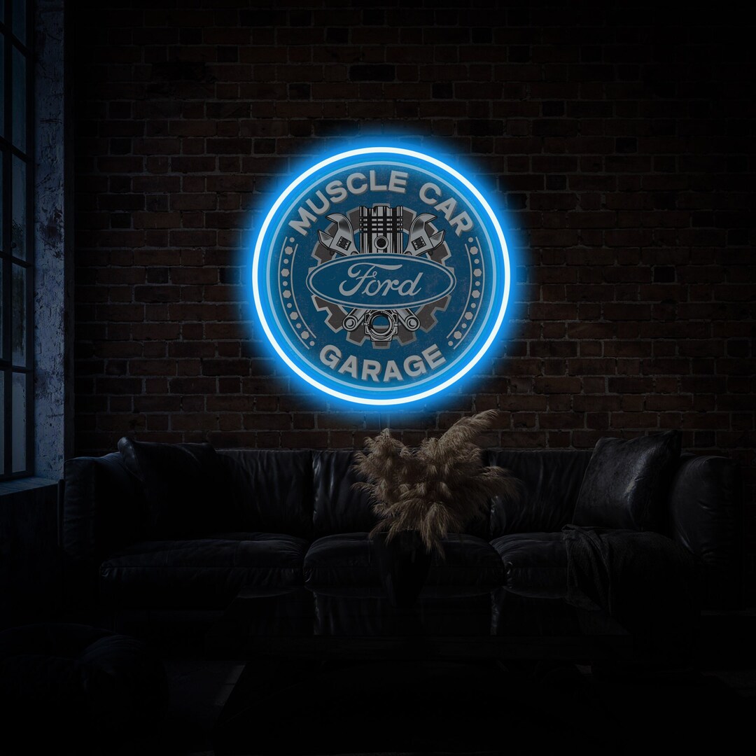 Ford Neon Sign, Ford Logo Wall Decor, Ford Led Sign, Ford Light up Sign ...