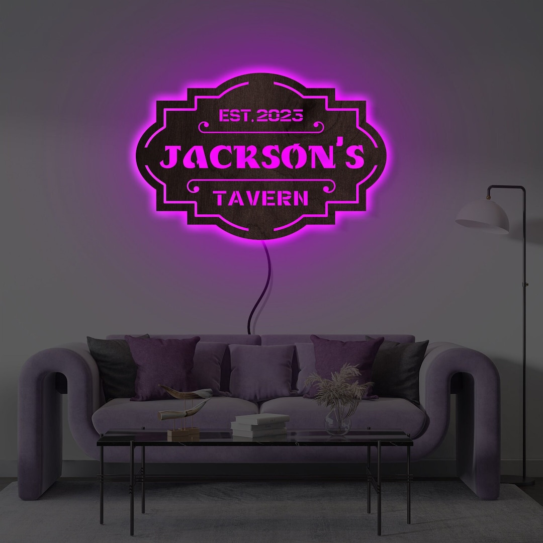 Tavern Neon Sign, Custom Tavern Sign, Personalized Tavern Sign, Tavern ...