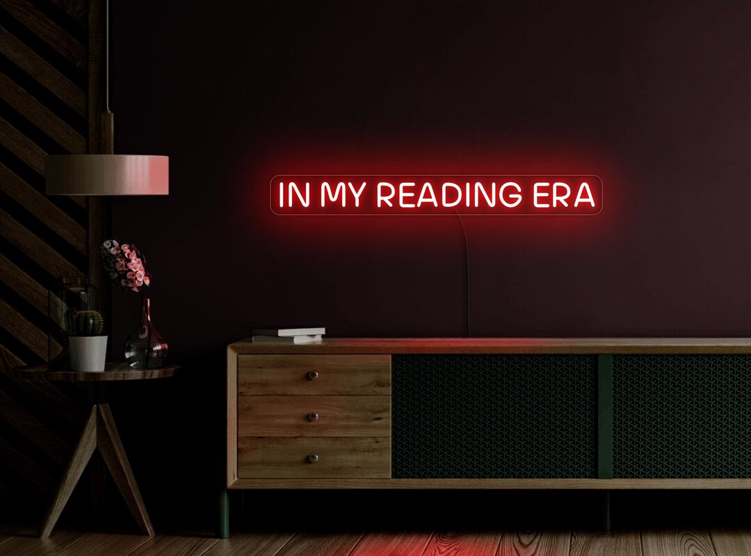 In My Reading Era Neon Sign, Reading Neon Sign, Library Neon Sign ...