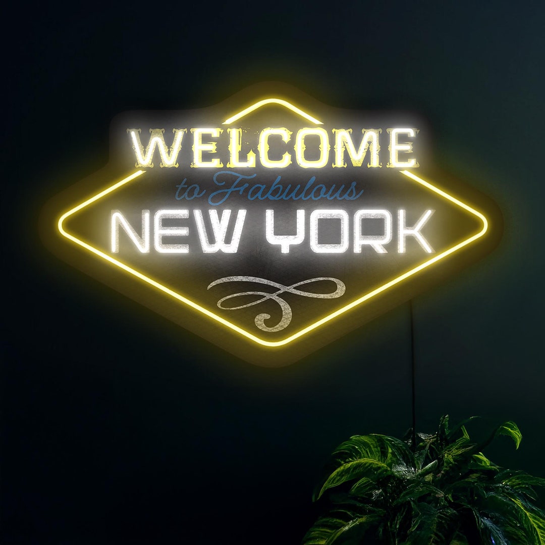 Custom Welcome Neon Sign, Personalized Welcome Sign, Welcome Led Sign ...