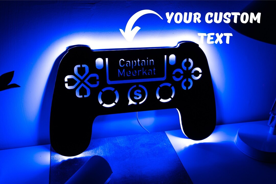 Game Controller Neon Sign, Game Controller Light, Personalized Gamer ...