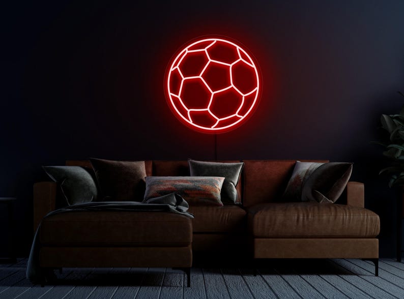 Soccer Neon Sign, Ball Neon Sign, Football Neon Sign, Soccer Led Sign ...