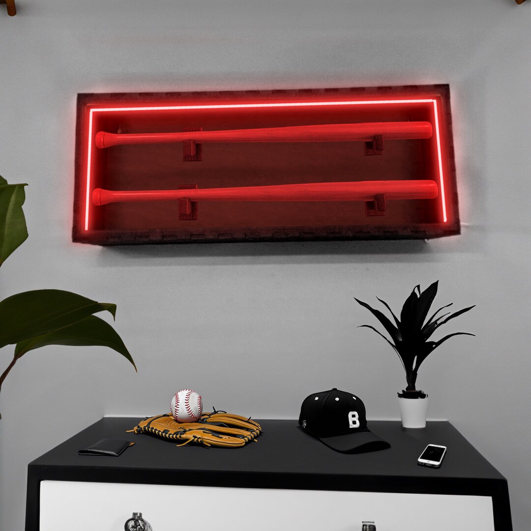 Baseball Bat Led Display Case, Baseball Bat Light, Baseball Bat Display ...