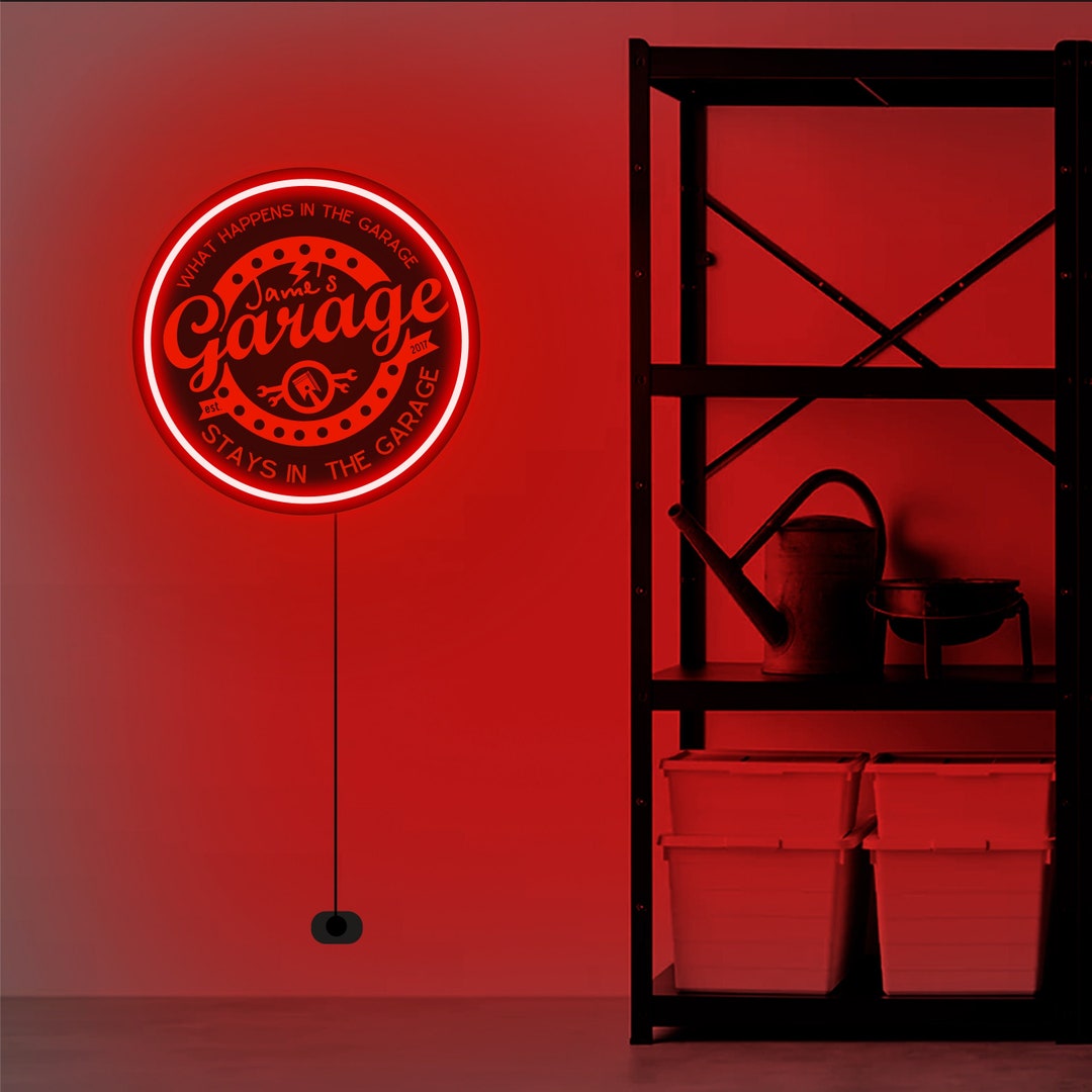 Custom Garage Neon Sign Personalized Garage Sign Garage Name - Etsy