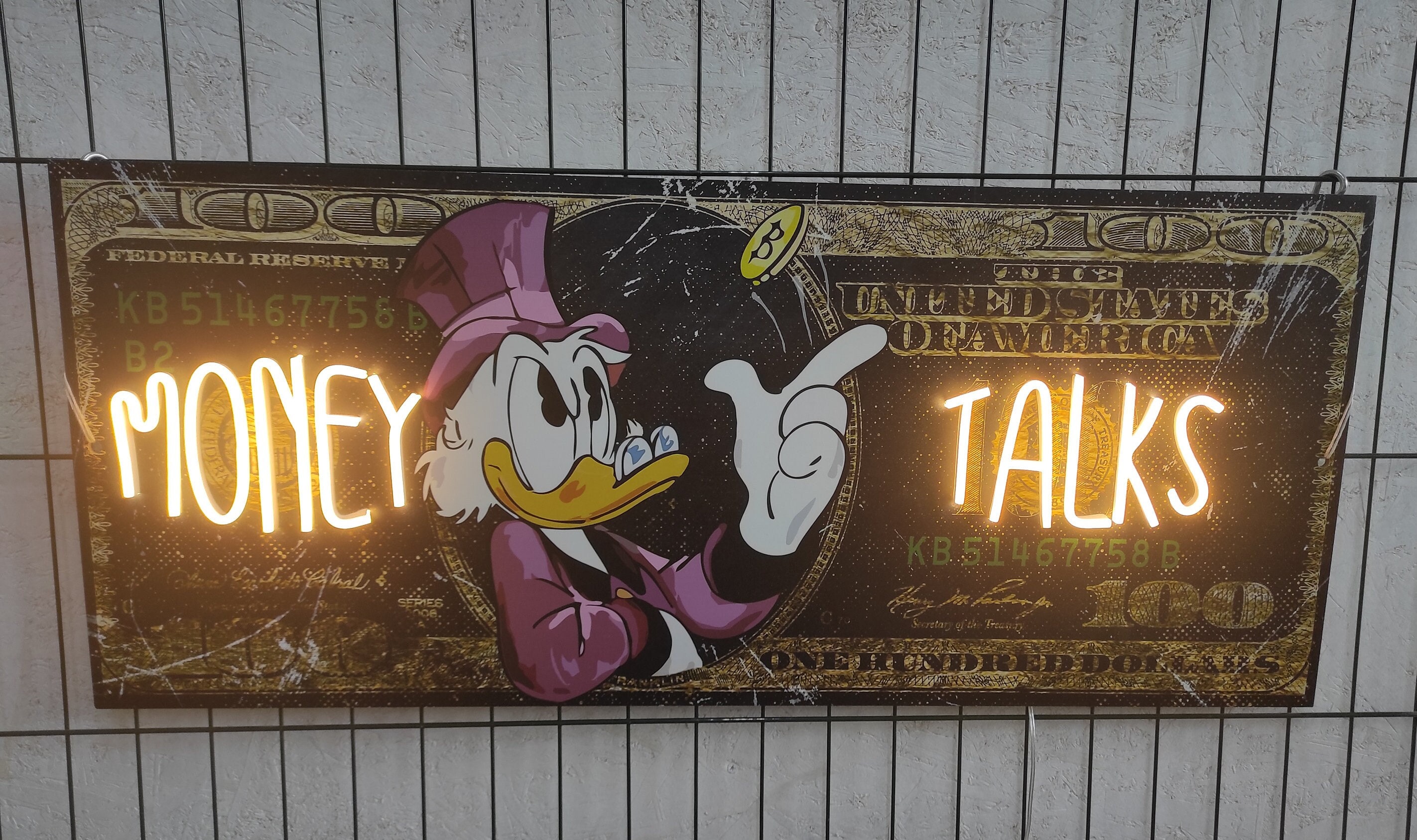 Dollar Neon Sign, Money Neon Sign, Money Talks Neon Sign, Dollar Pop ...