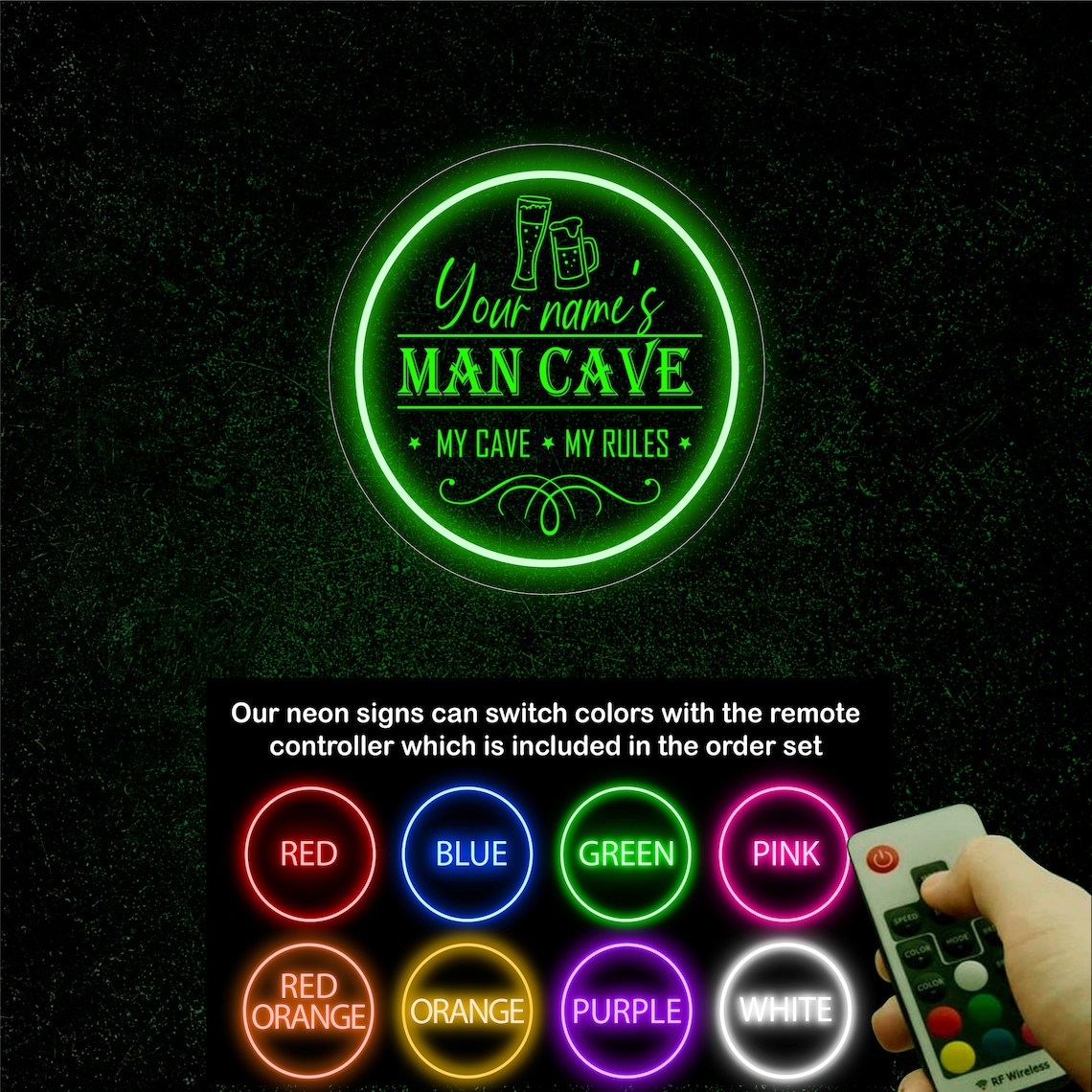 Custom Gamer Neon Sign Gamer Name Light Custom Username Neon - Etsy