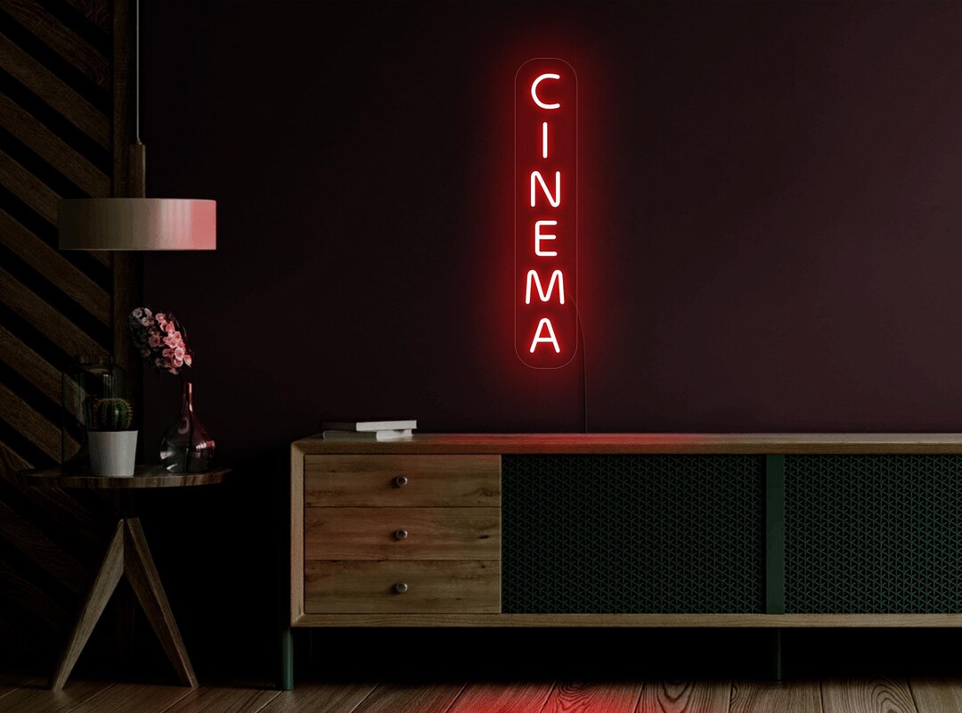Cinema Neon Sign, Cinema Room Led Sign, Home Theater Neon Sign, Movie ...