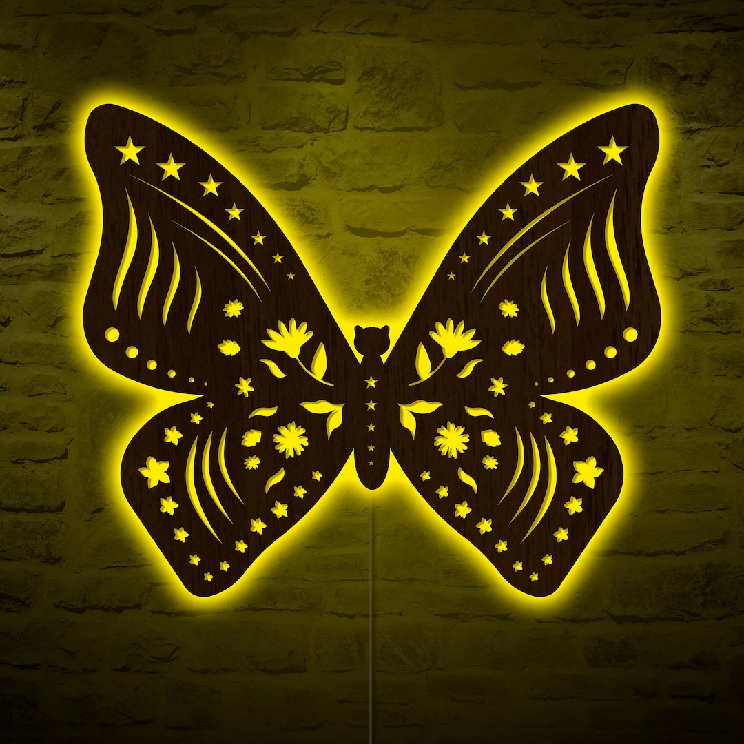 Butterfly Neon Sign, Butterfly Led Sign, Moth Neon Sign, Neon Sign ...