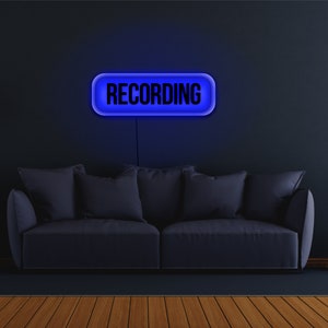 Recording Neon Sign, Recording Light up Sign, Recording Led Sign ...