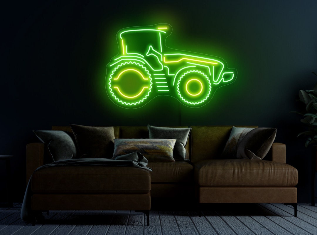 Tractor Neon Sign, Tractor Led Sign, Tractor Led Sign, Farm Neon Sign ...