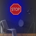Stop Sign Decor, Stop Sign Neon, Stop Sign Art, Acrylic Stop, Road Sign ...