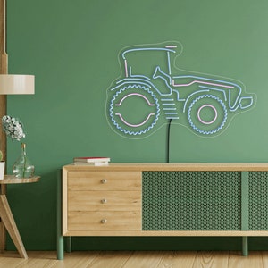 Tractor Neon Sign, Tractor Led Sign, Tractor Led Sign, Farm Neon Sign ...