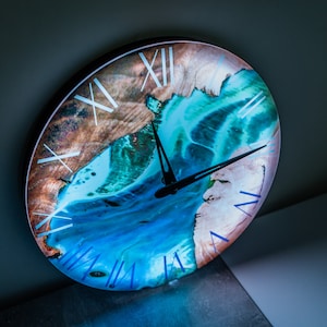Wall Clock Light Up, Wall Clock With Led, Neon Wall Clock, Wall Clock ...