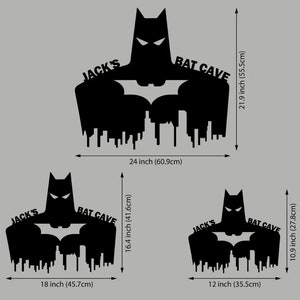 Batcave Sign Led, Custom Name Sign Neon, Kids Room Name Sign Led ...