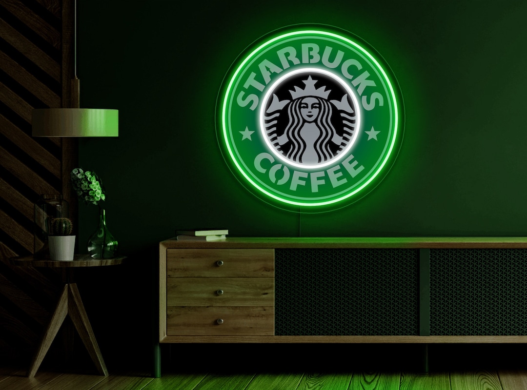 Starbucks Neon Sign, Starbucks Logo Sign, Starbucks Led Sign, Starbucks ...