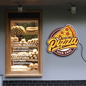 Pizza Neon Sign, Pizza Led Sign, Pizzeria Neon Sign, Pizza Sign ...