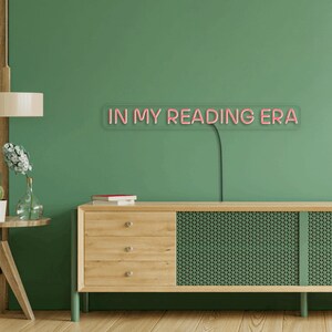 In My Reading Era Led Sign, Reading Corner Neon Sign, Book Lover Gift ...