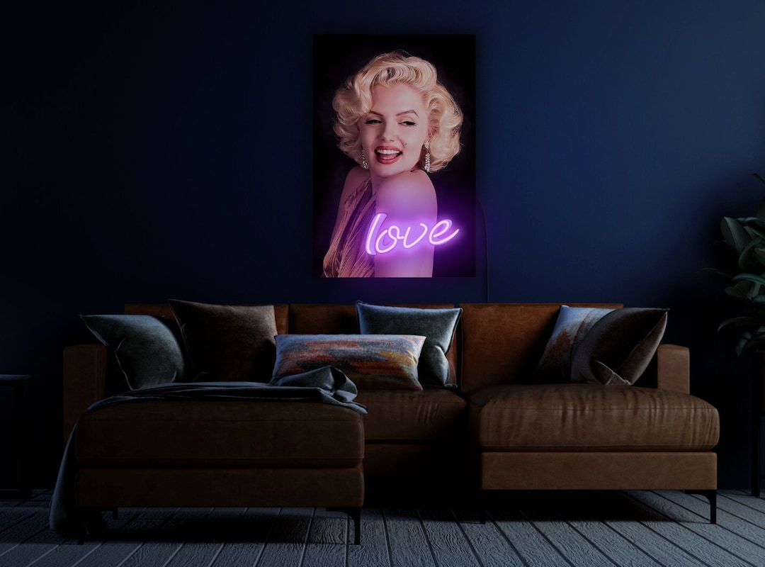 Marilyn Monroe Led Sign, Marilyn Monroe Sign, Love Neon Sign, Neon Sign ...