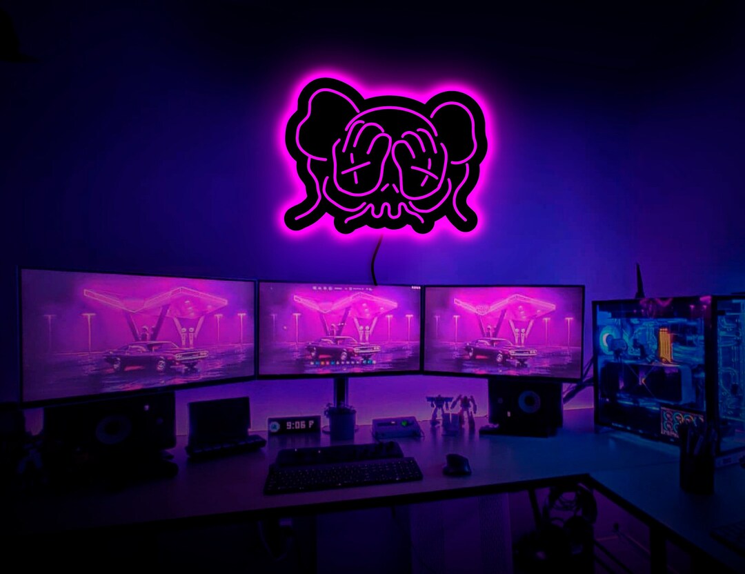 Kaws Neon Sign, Kaws Led Sign, Crying Kaw Sign, Anime Neon Sign, Kaws ...