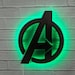 Avengers Neon Sign, Avengers Led Sign, Superhero Led Sign, Superhero ...