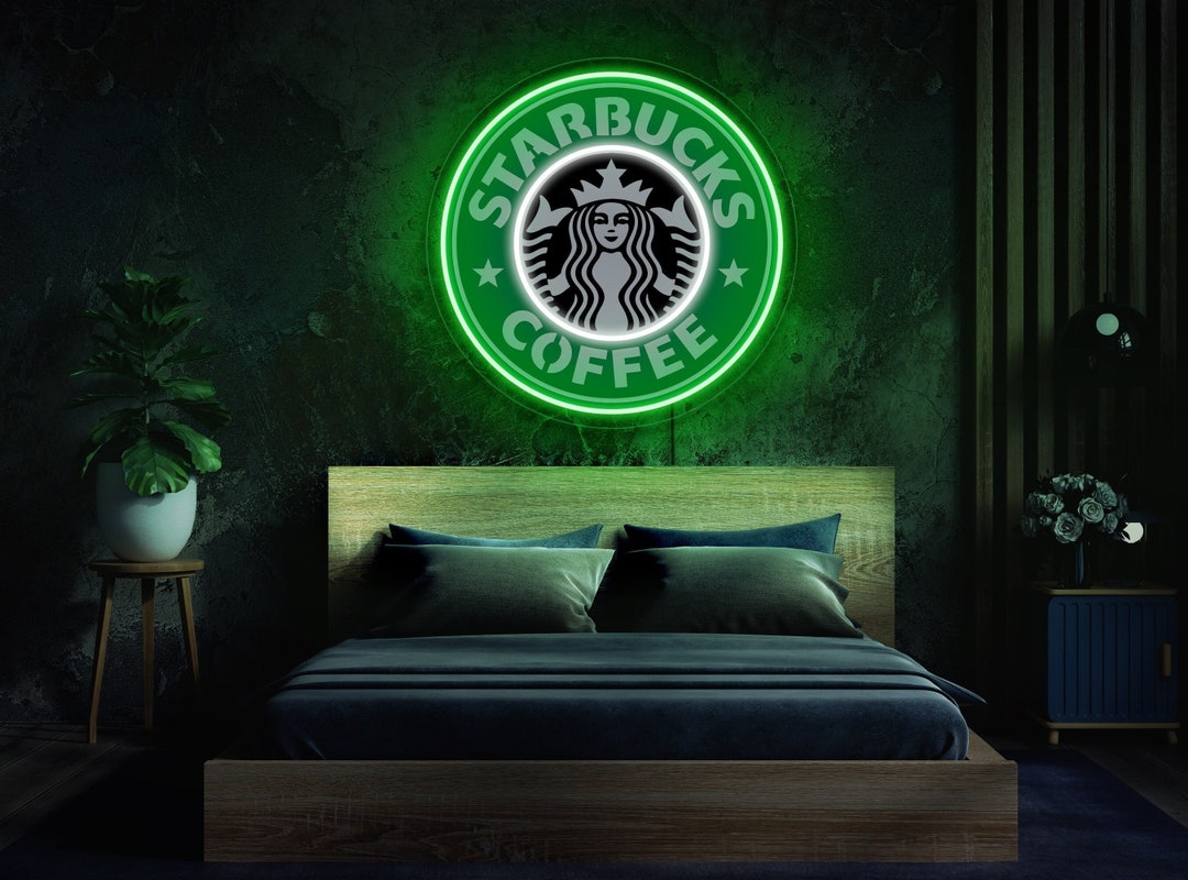 Starbucks Led Sign, Starbucks Logo, Starbucks Coffee Sign, Coffee Neon ...