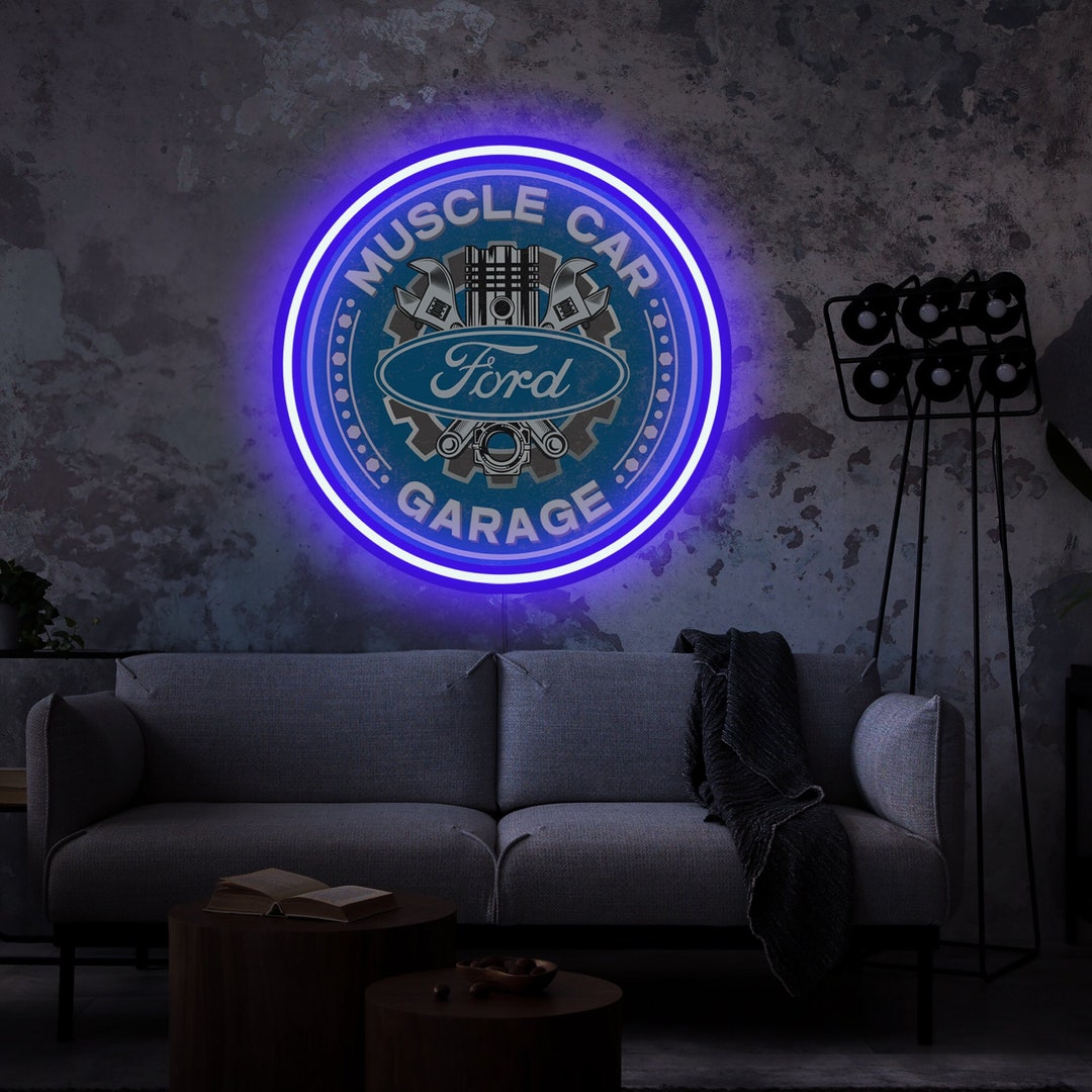 Ford Neon Sign Ford Led Sign Ford Logo Sign Muscle Car - Etsy