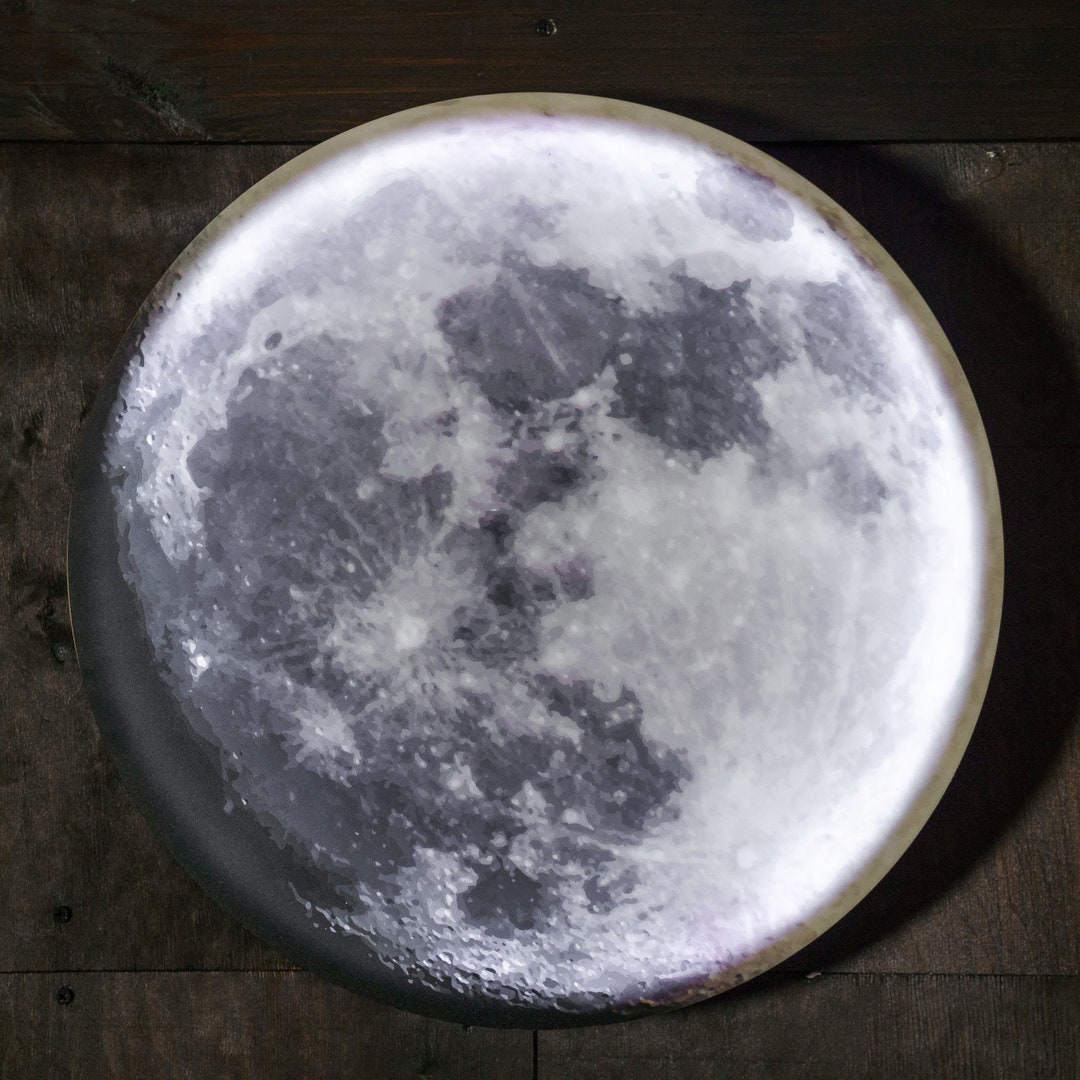 Moon Light Wall Art, Moon Led Wall Decor, Moon Led Wall Light, Moon ...