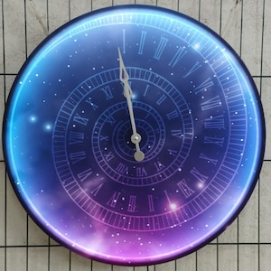Time Travel Wall Clock, Neon Wall Clock, Doctor Who Clock, Led Wall ...
