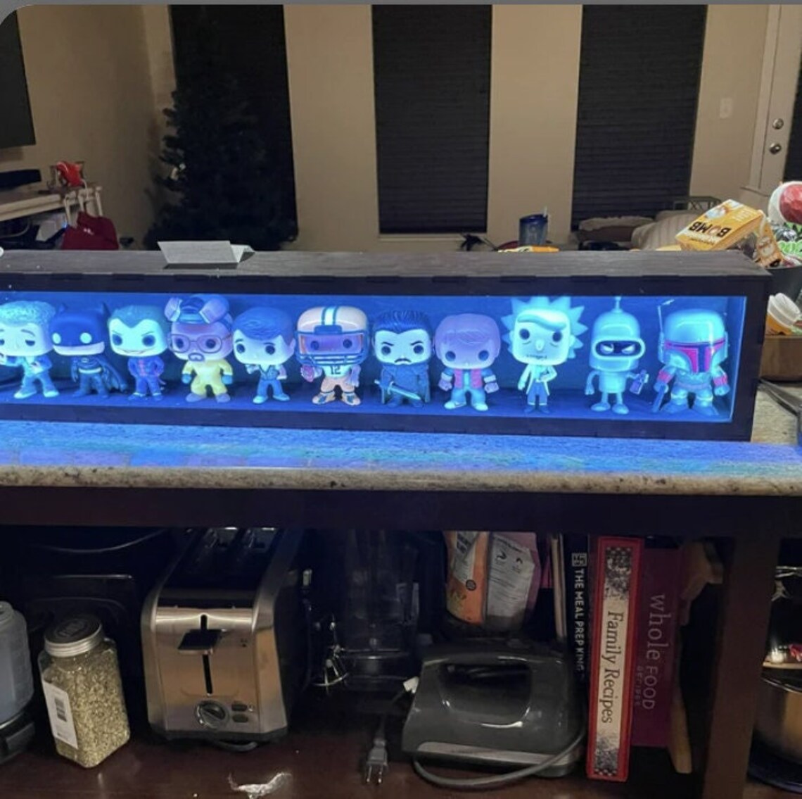 Mini Figure Display Figure Display Shelf With Led Figure - Etsy