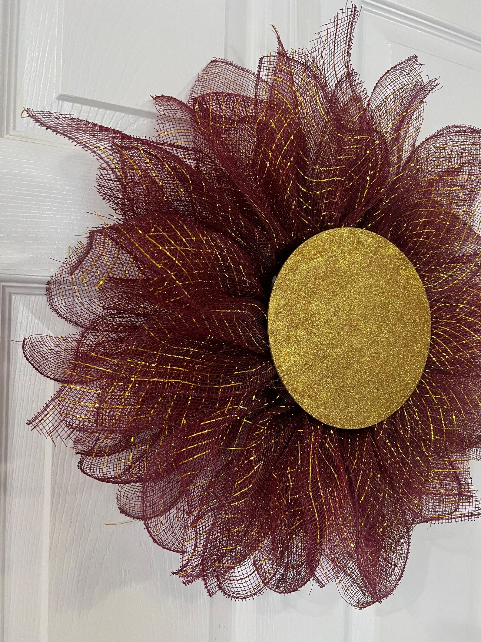 Florida State FSU Colors Flower Wreath - Etsy