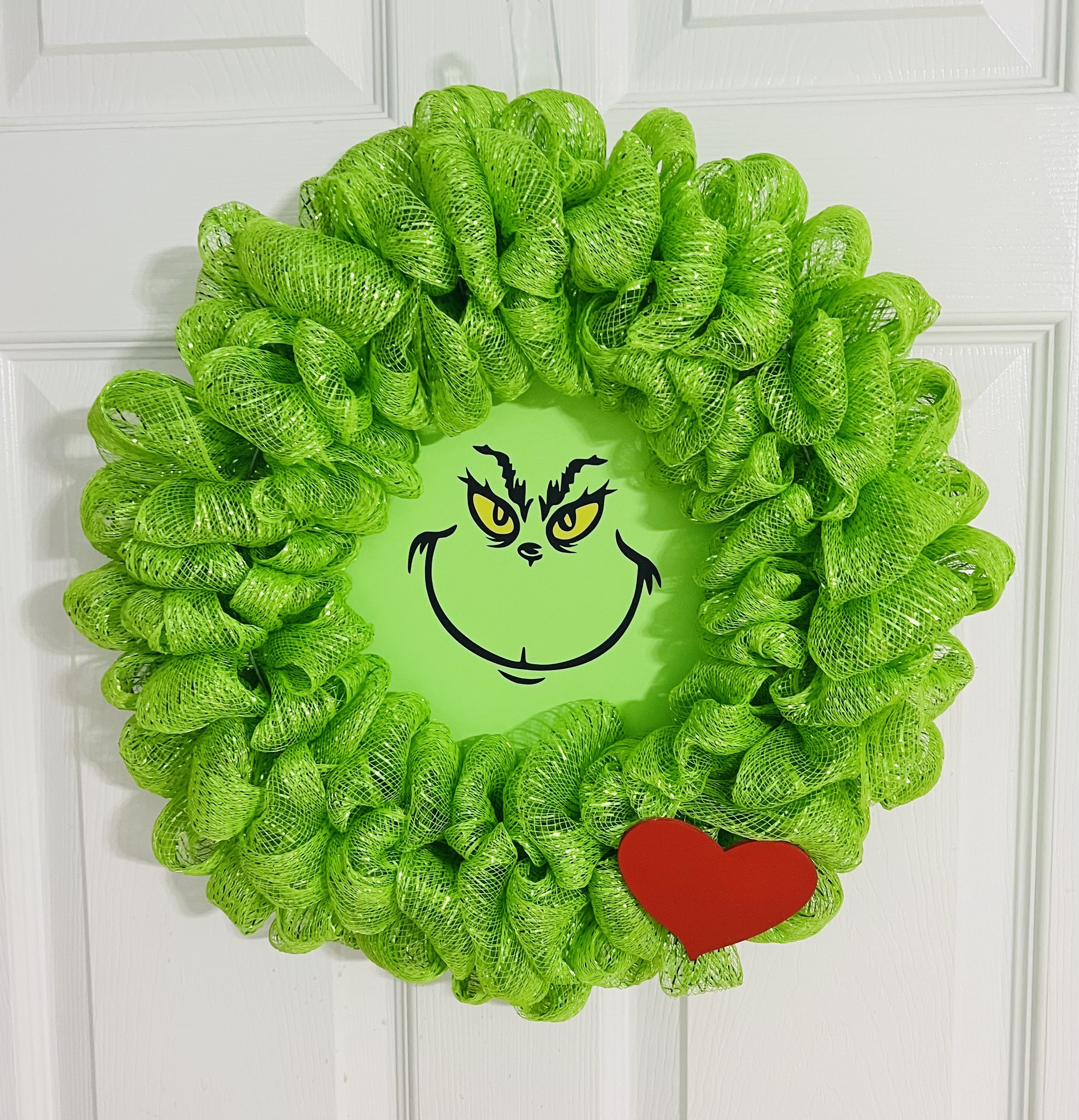Grinch Inspired Wreath - Etsy