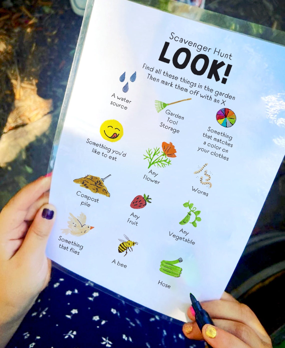 Garden Scavenger Hunt Game | Garden Games | Outdoor Game | Garden ...