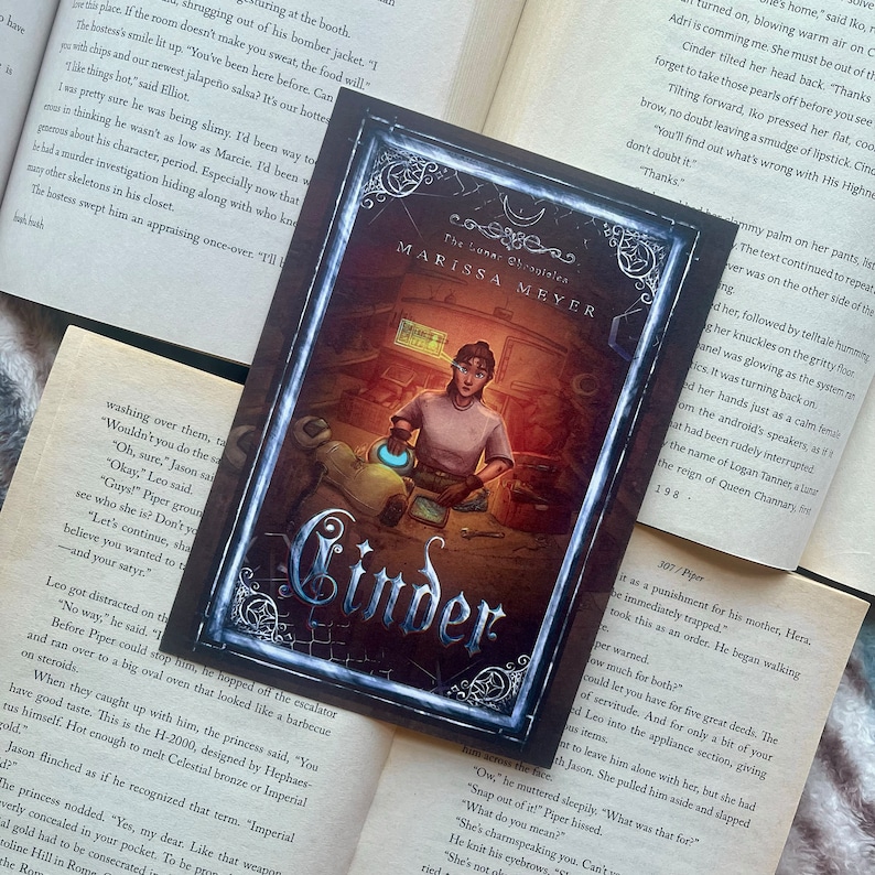 The Lunar Chronicles - Cinder Cover Art Print - Etsy