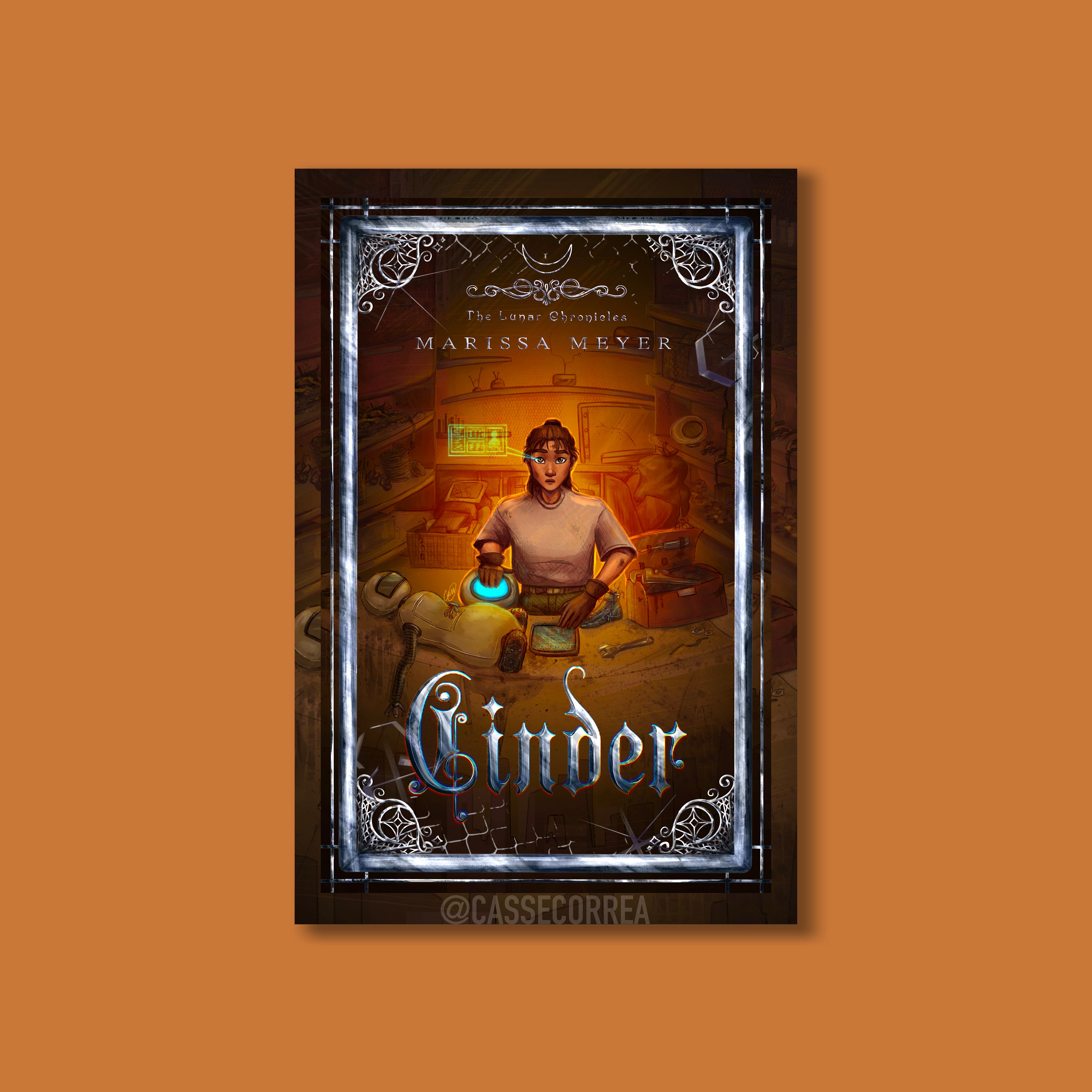 The Lunar Chronicles - Cinder Cover Art Print - Etsy