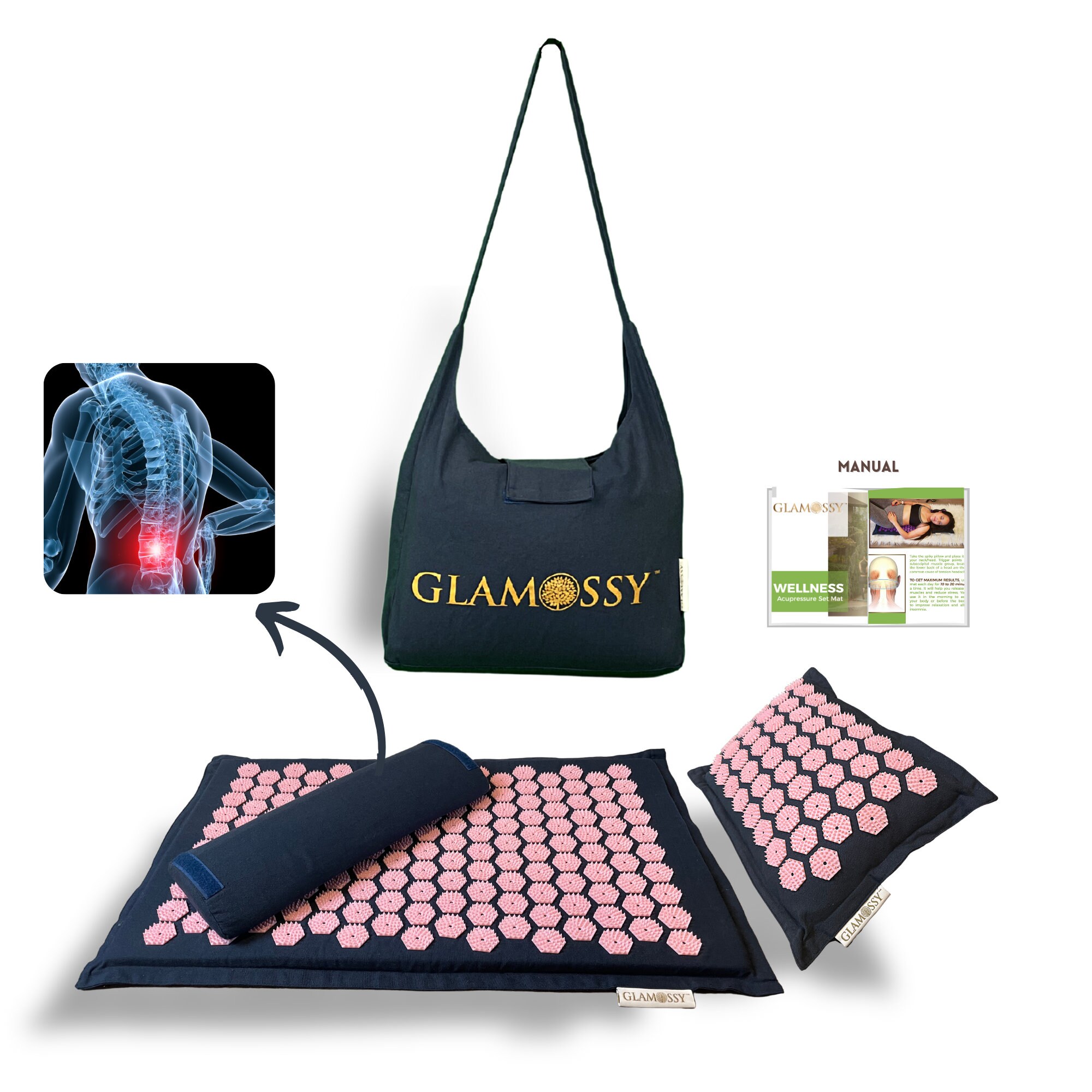 Acupressure Mat, Muscle Relaxation, Stress Relief, Sciatica, Massage ...