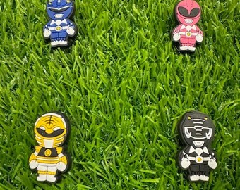 Power Rangers Shoe Charms Set of 7 - Etsy