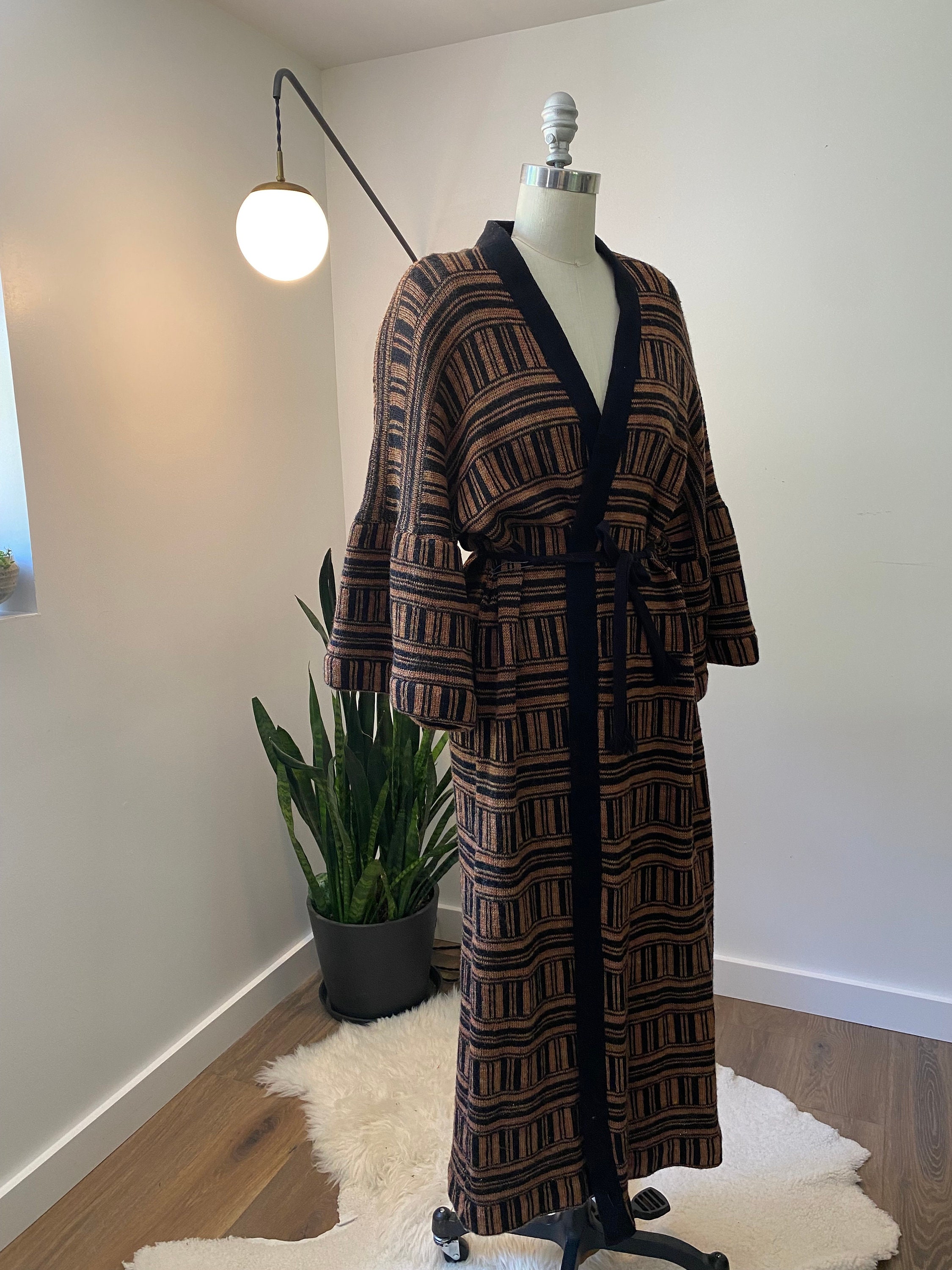 Bill Gibb Rare Designer Vintage 1970s Sweater Robe - Etsy