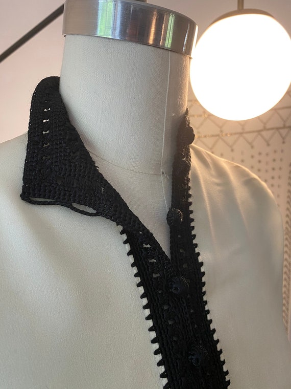 vintage 1940s silk blouse - Gem