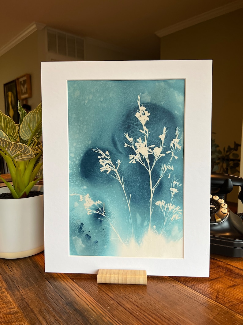 Brushed in Blue #3- Cyanotype, Alternative Photography, 11 X 14 ...