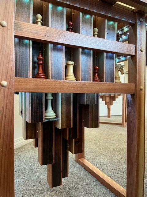 One of a Kind Custom Chess Table With Matching Chairs. - Etsy Sweden