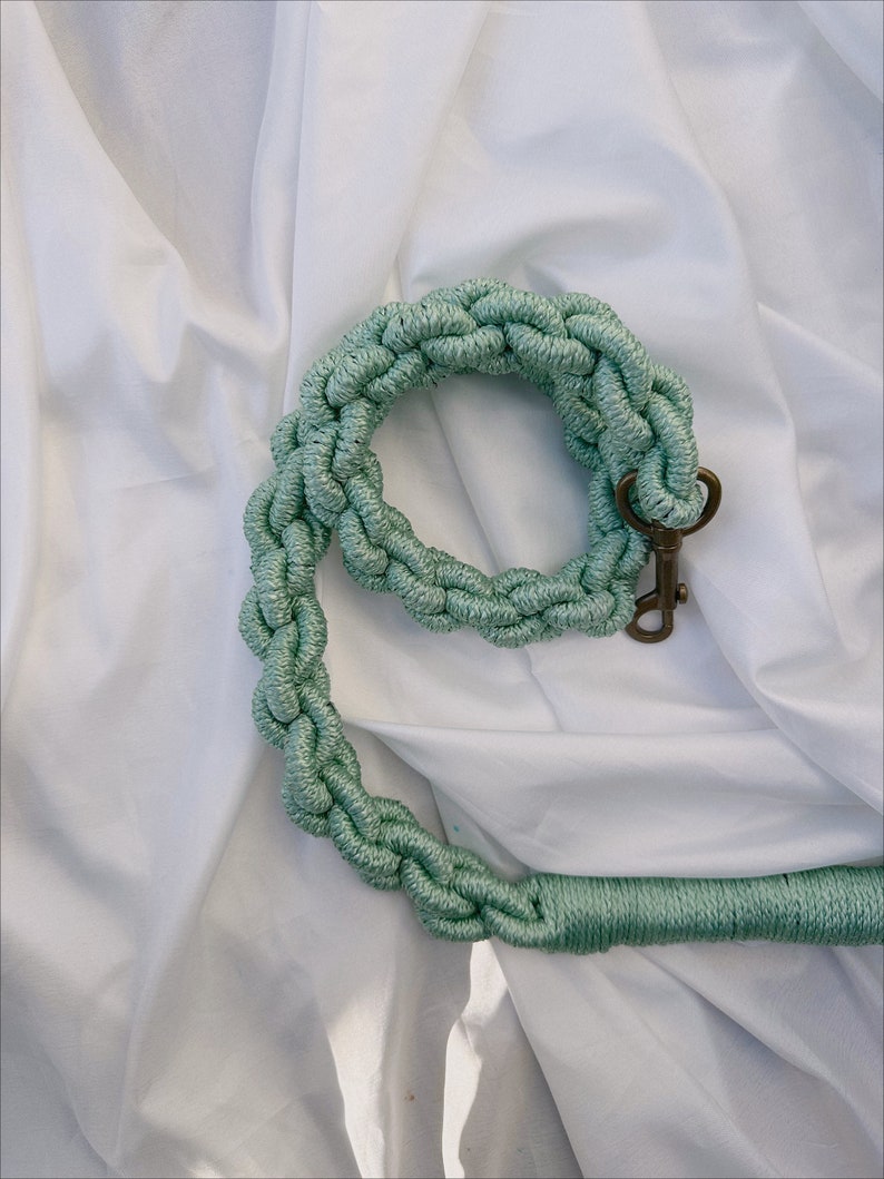 Mint Rope Dog Leashes, Climbing Dog Rope Leash ,cotton Rope Dog Leash ...