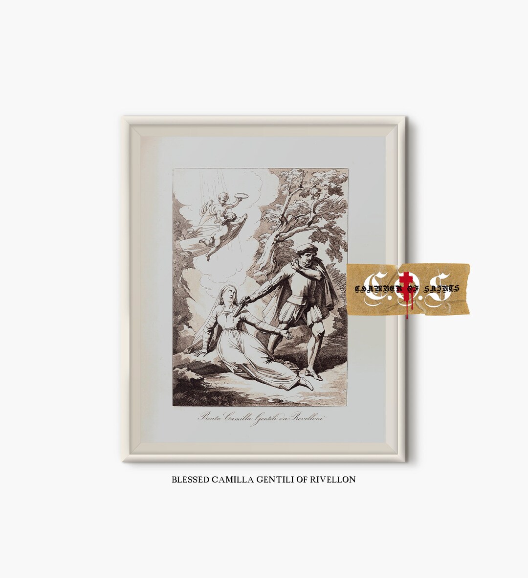 Blessed Camilla Gentili of Rivellon | Rustic Catholic Wall Art ...