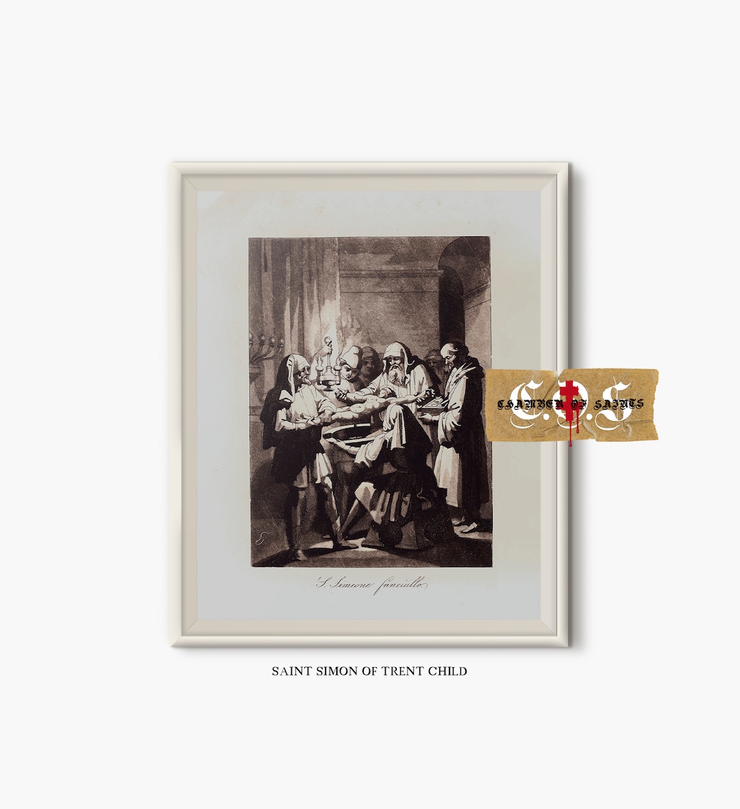 Saint Simon of Trent, Child | Rustic Catholic Wall Art | Vintage ...