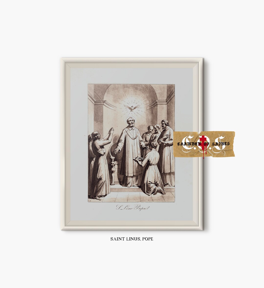 Saint Linus, Pope | Vintage Christian Sacred Art | Catholic Gift ...