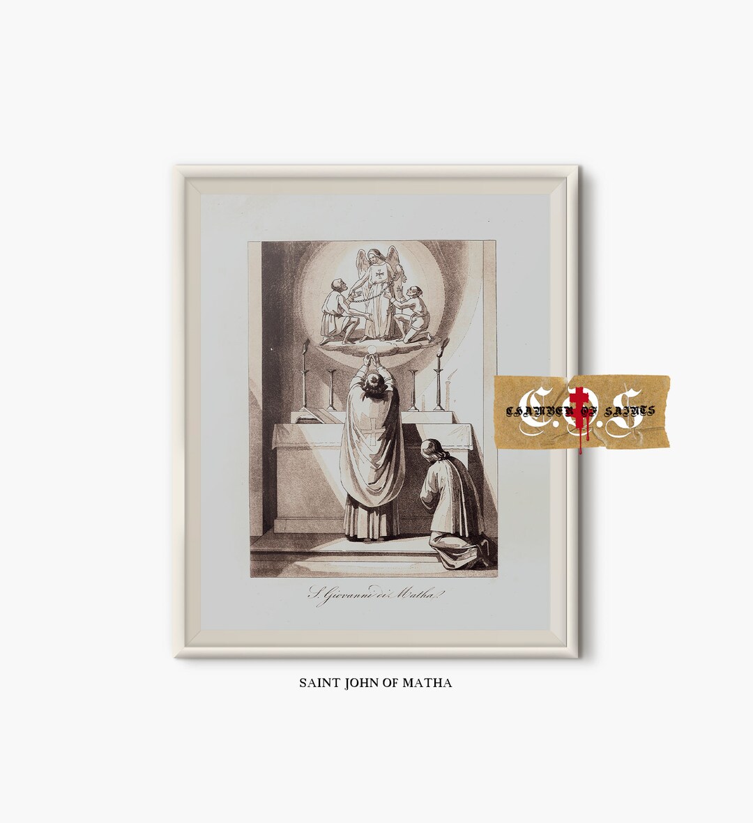 Saint John of Matha | Neutral Christian Home Decor | Saint Art ...