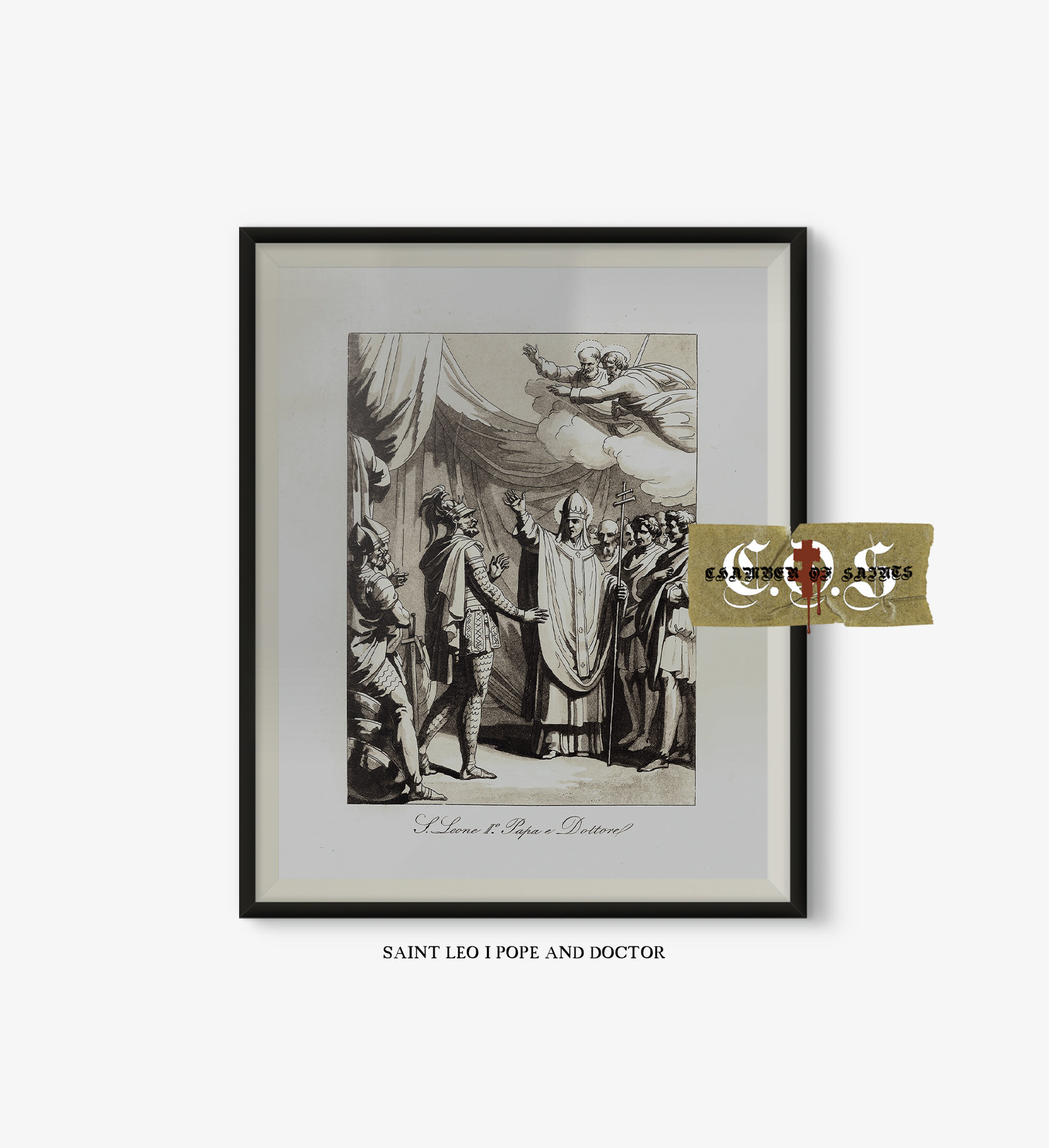 Vintage Saint Leo I Art, Catholic Wall Decor (digital Download) - Etsy