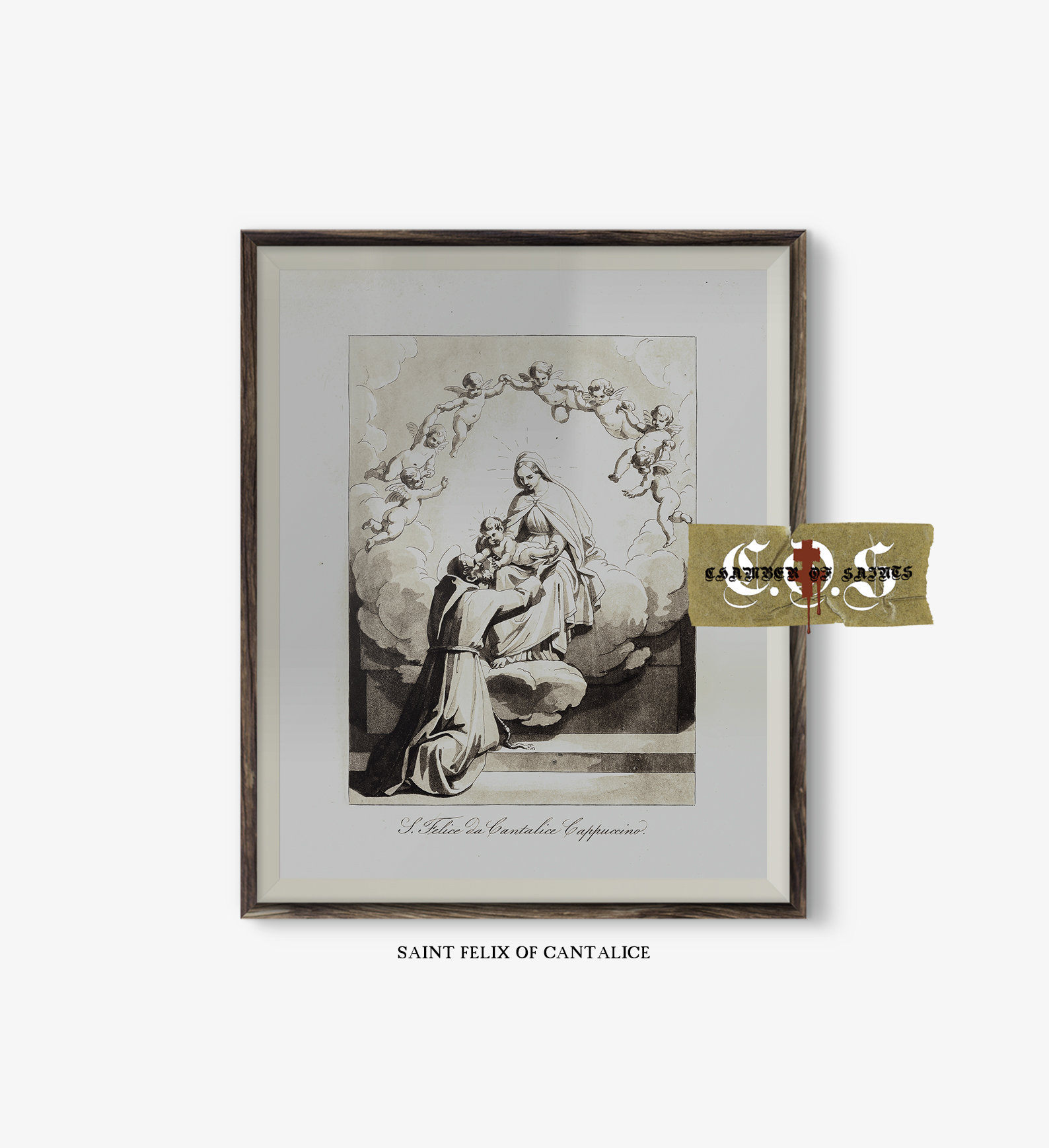 Saint Felix of Cantalice | Vintage Catholic Art Print (digital Download ...