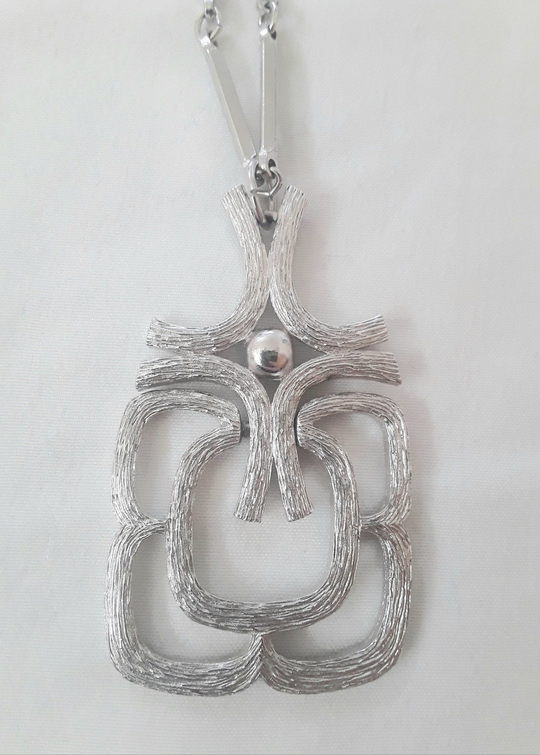 Vintage 70s Avon Brushed Silver "mayan" Necklace - Etsy