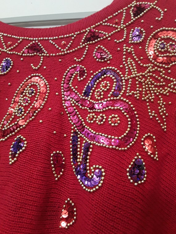 Vintage 80s sequin sweater - Gem