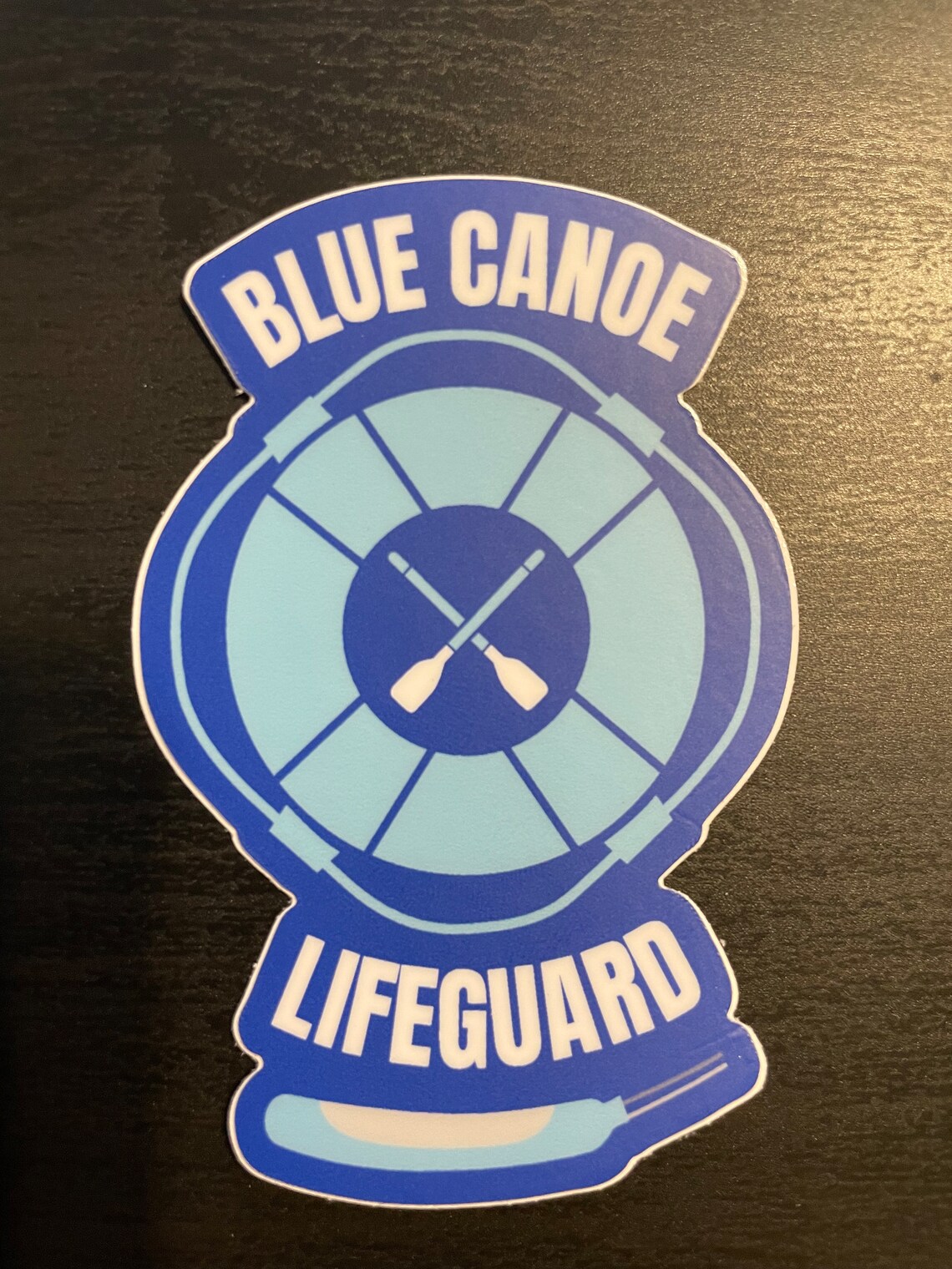 Blue Canoe Lifeguard Sticker - Etsy